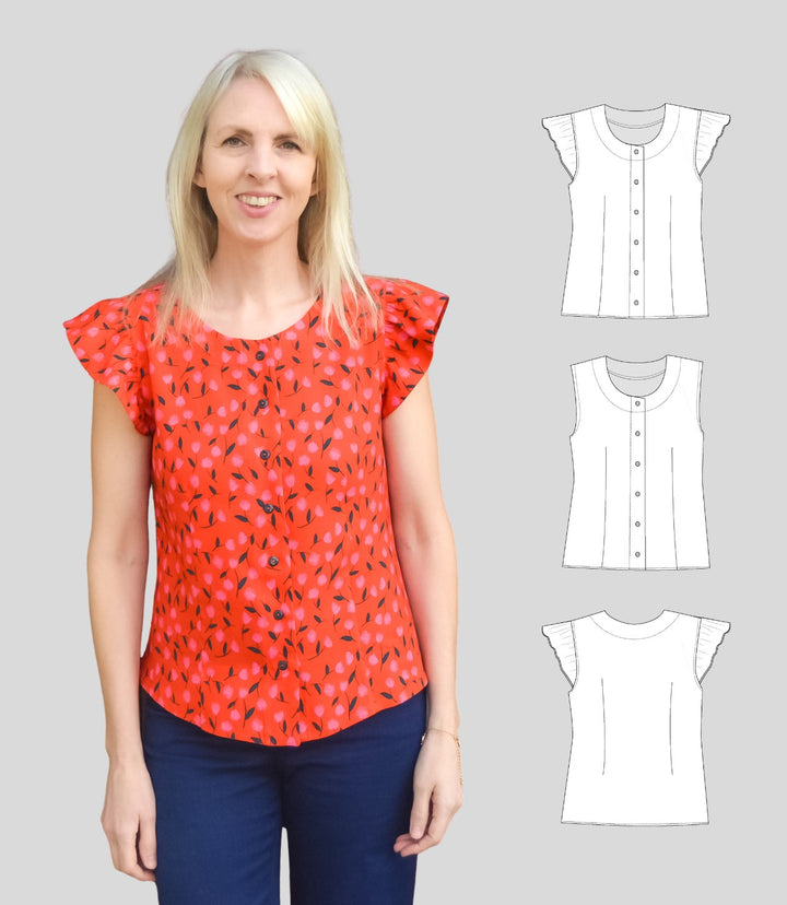 Tops pdf sewing patterns for women – Sinclair Patterns