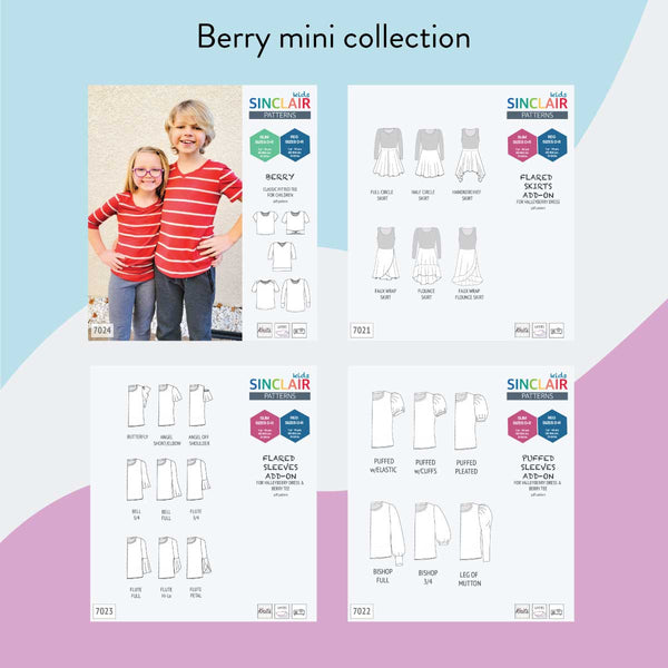 Berry mini collection (4 patterns) - Sinclair Patterns