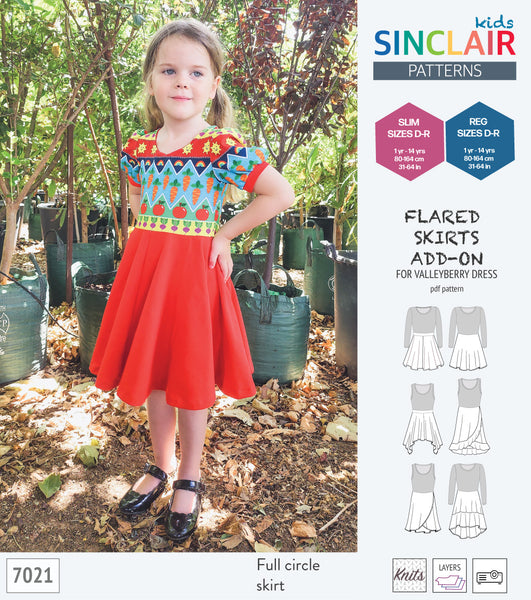 ADD-ON Flared skirts add-on pack for Valleyberry dress for children pdf ...