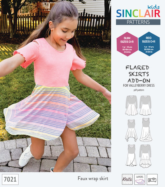 ADD-ON Flared skirts add-on pack for Valleyberry dress for children pdf ...