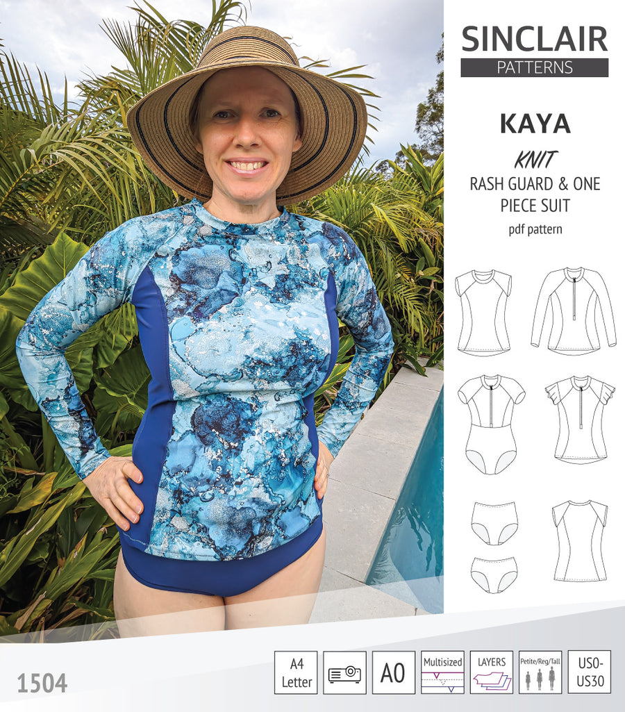 Kaya raglan rash guard, swim bottoms and a one piece suit (PDF ...