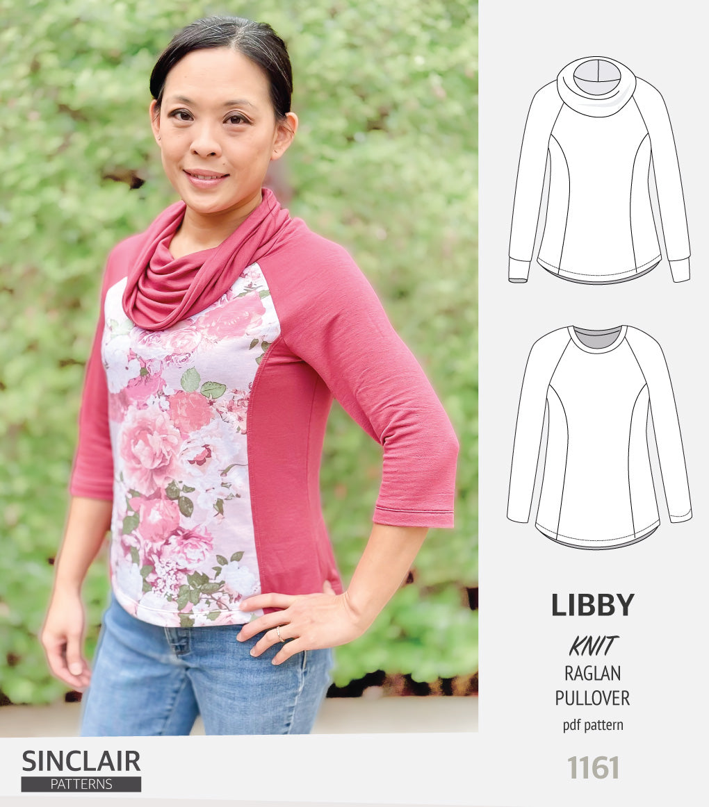 Libby Princess Seam Raglan Pullover Sewing Pattern (PDF) – Sinclair ...