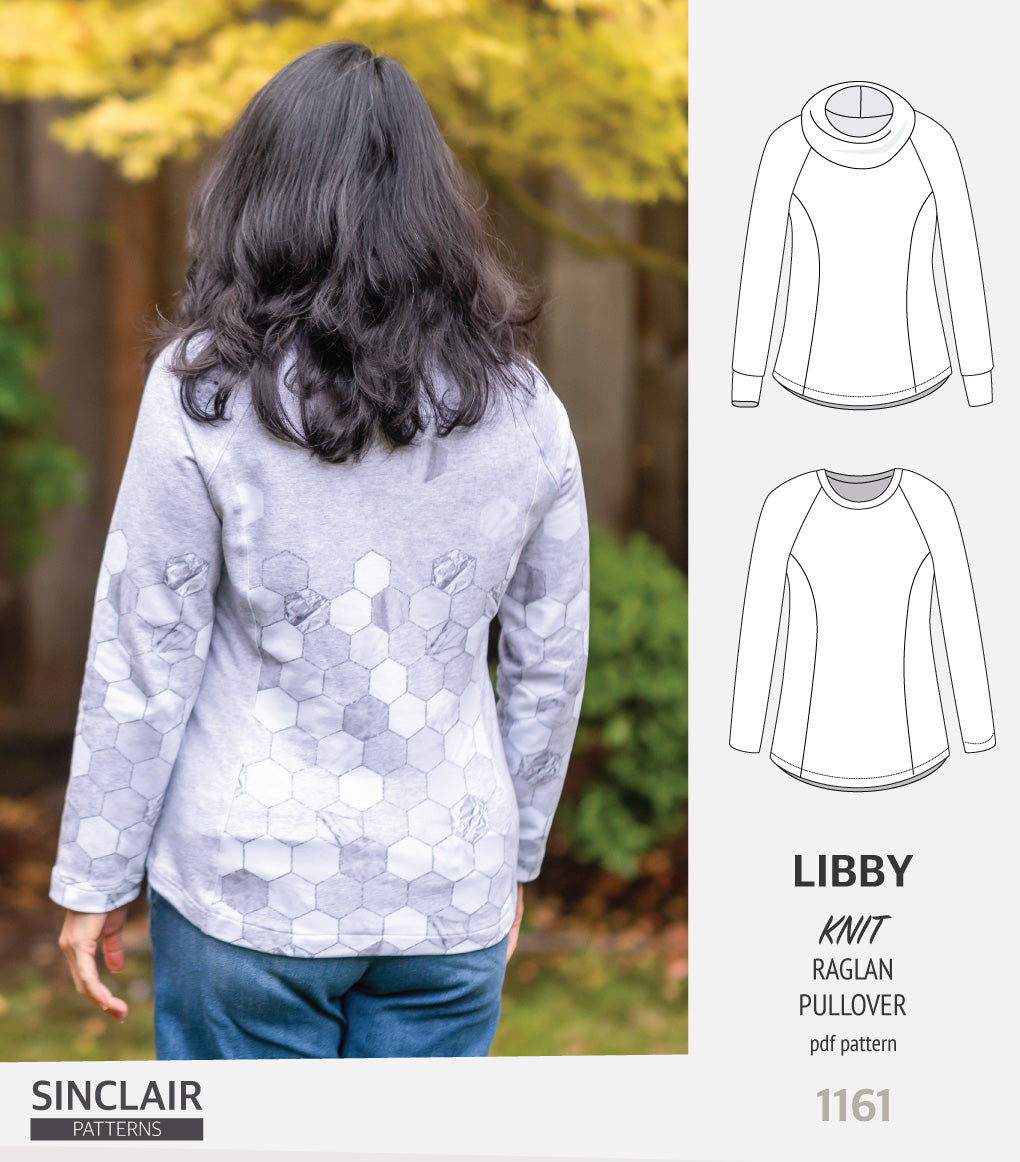 Libby Princess Seam Raglan Pullover Sewing Pattern (PDF) – Sinclair ...