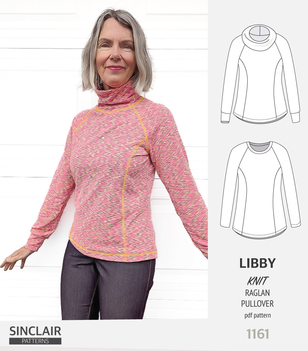 Libby Princess Seam Raglan Pullover Sewing Pattern (PDF) – Sinclair ...