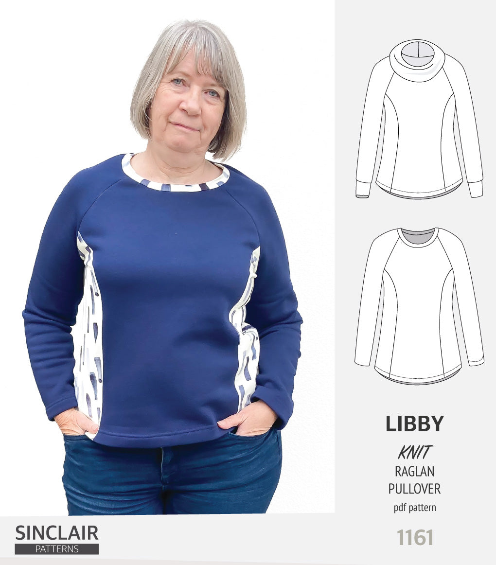 Libby Princess Seam Raglan Pullover Sewing Pattern (PDF) – Sinclair ...