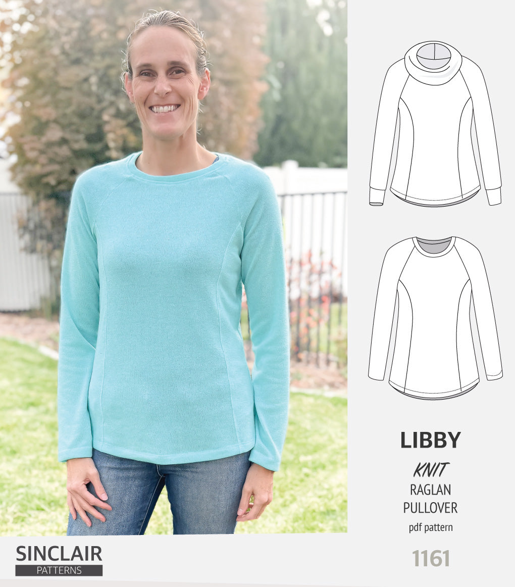 Libby Princess Seam Raglan Pullover Sewing Pattern (PDF) – Sinclair ...