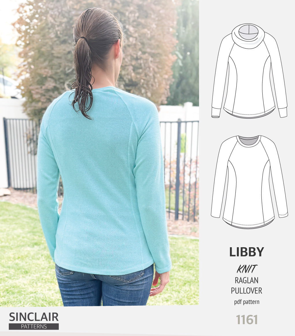 Libby Princess Seam Raglan Pullover Sewing Pattern (PDF) – Sinclair ...