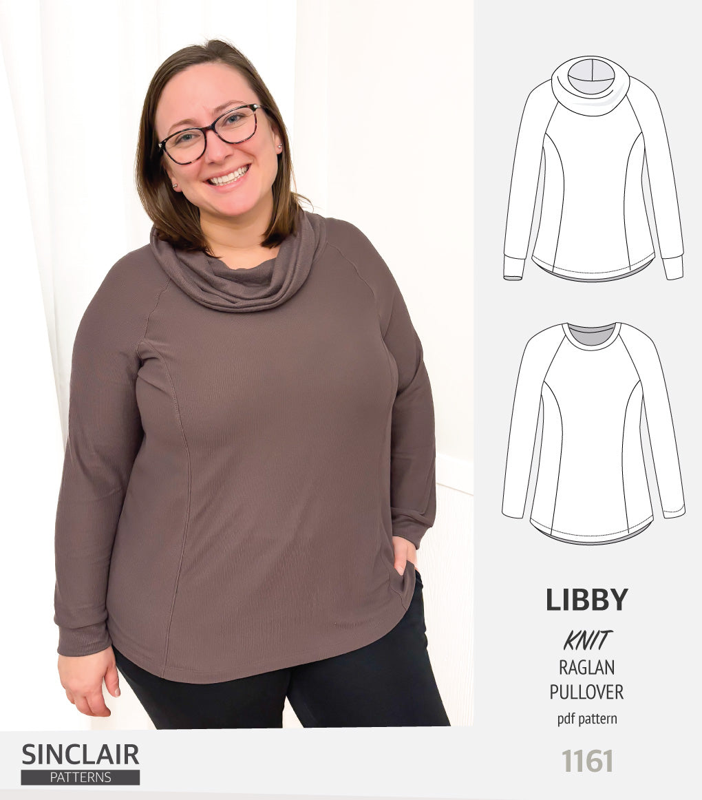 Libby Princess Seam Raglan Pullover Sewing Pattern (PDF) – Sinclair ...