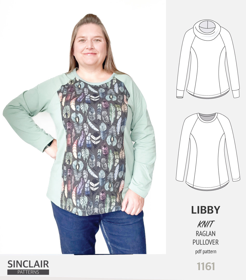 Libby Princess Seam Raglan Pullover Sewing Pattern (PDF) – Sinclair ...