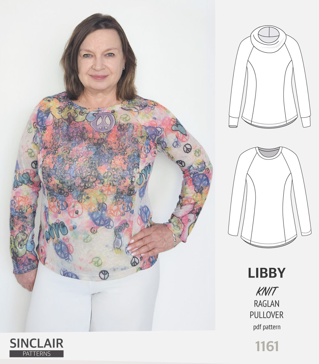 Libby Princess Seam Raglan Pullover Sewing Pattern (PDF) – Sinclair ...