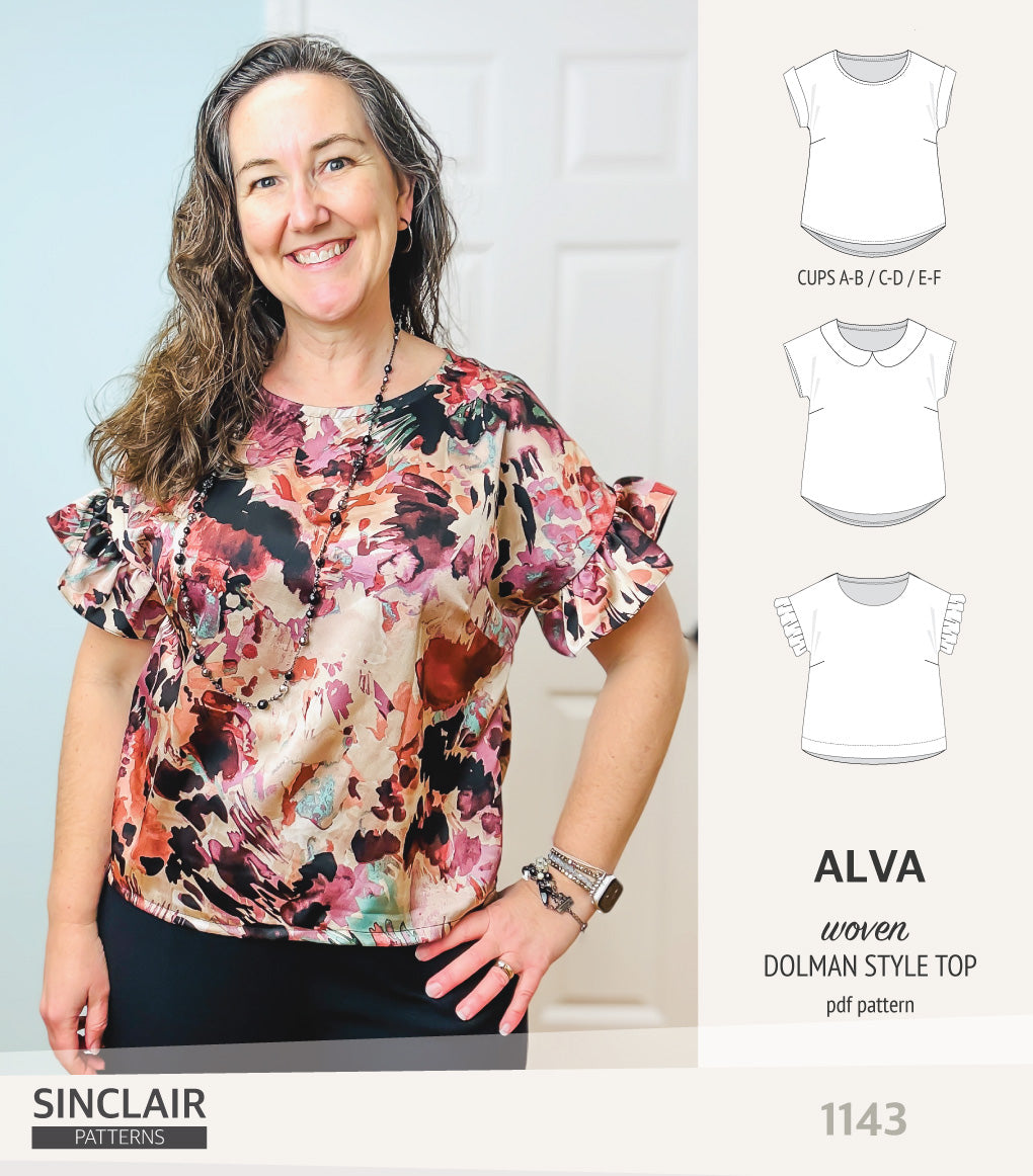 Alva woven dolman style top (PDF) – Sinclair Patterns