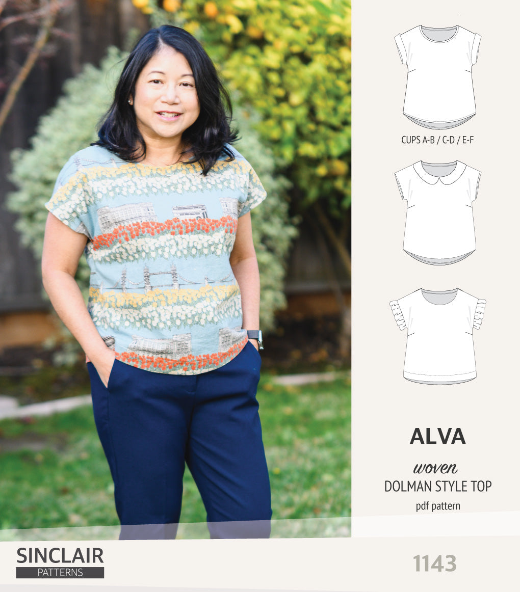 Alva woven dolman style top (PDF) – Sinclair Patterns