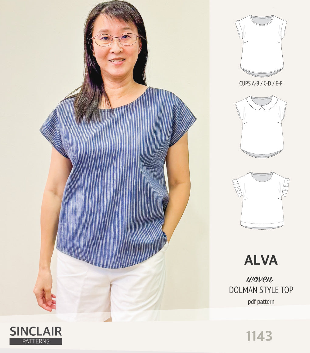 Alva woven dolman style top (PDF) – Sinclair Patterns