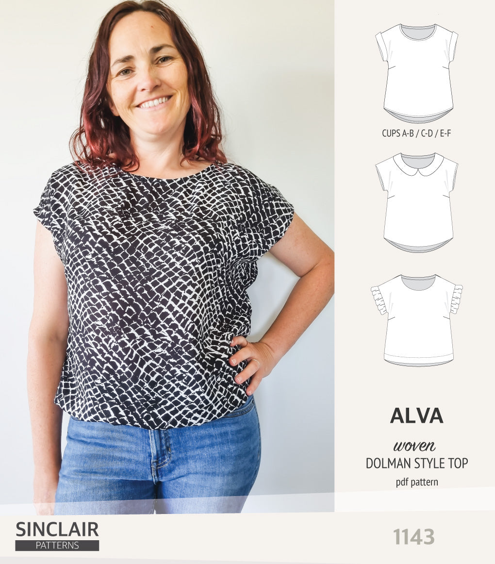 Alva woven dolman style top (PDF) – Sinclair Patterns