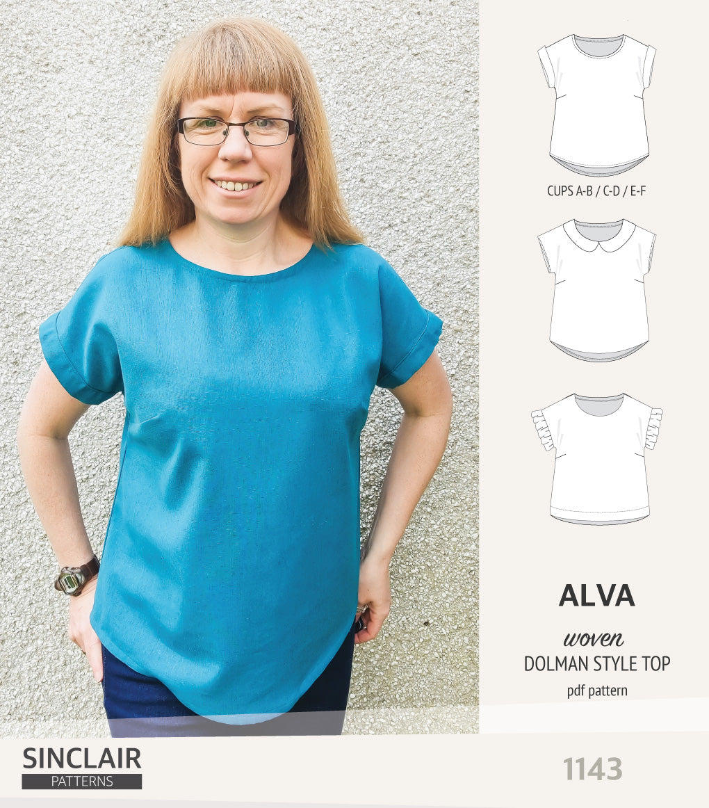 Alva woven dolman style top (PDF) – Sinclair Patterns