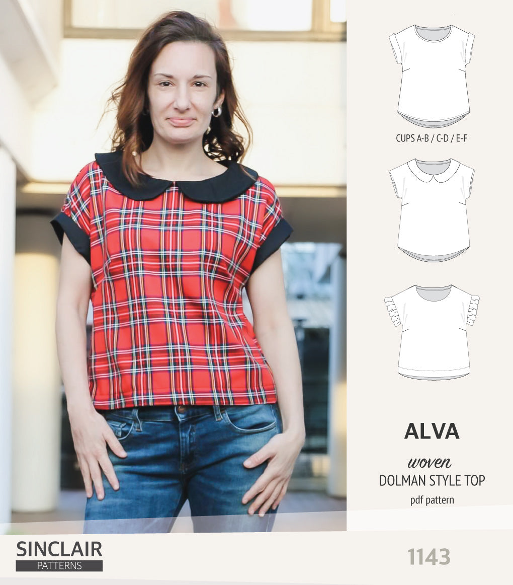 Alva woven dolman style top (PDF) – Sinclair Patterns