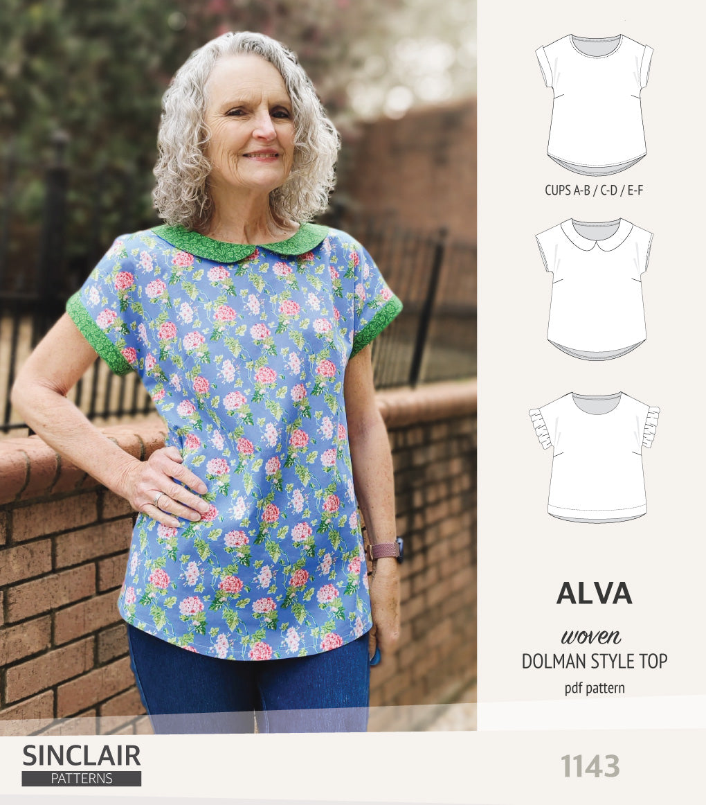 Alva woven dolman style top (PDF) – Sinclair Patterns