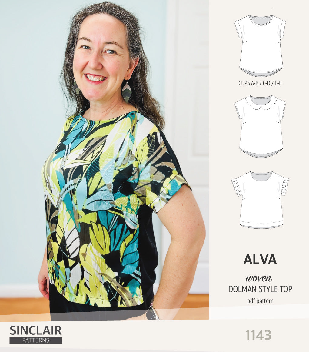 Alva woven dolman style top (PDF) – Sinclair Patterns