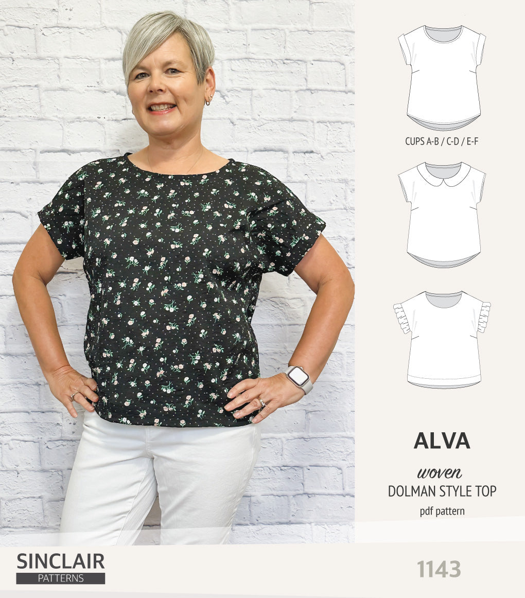 Alva woven dolman style top (PDF) – Sinclair Patterns