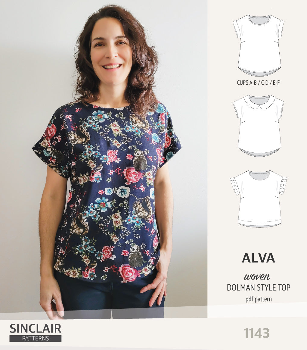 Alva woven dolman style top (PDF) – Sinclair Patterns