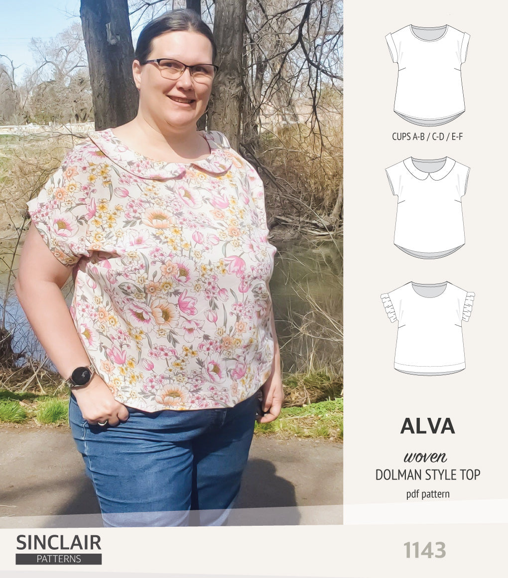 Alva woven dolman style top (PDF) – Sinclair Patterns