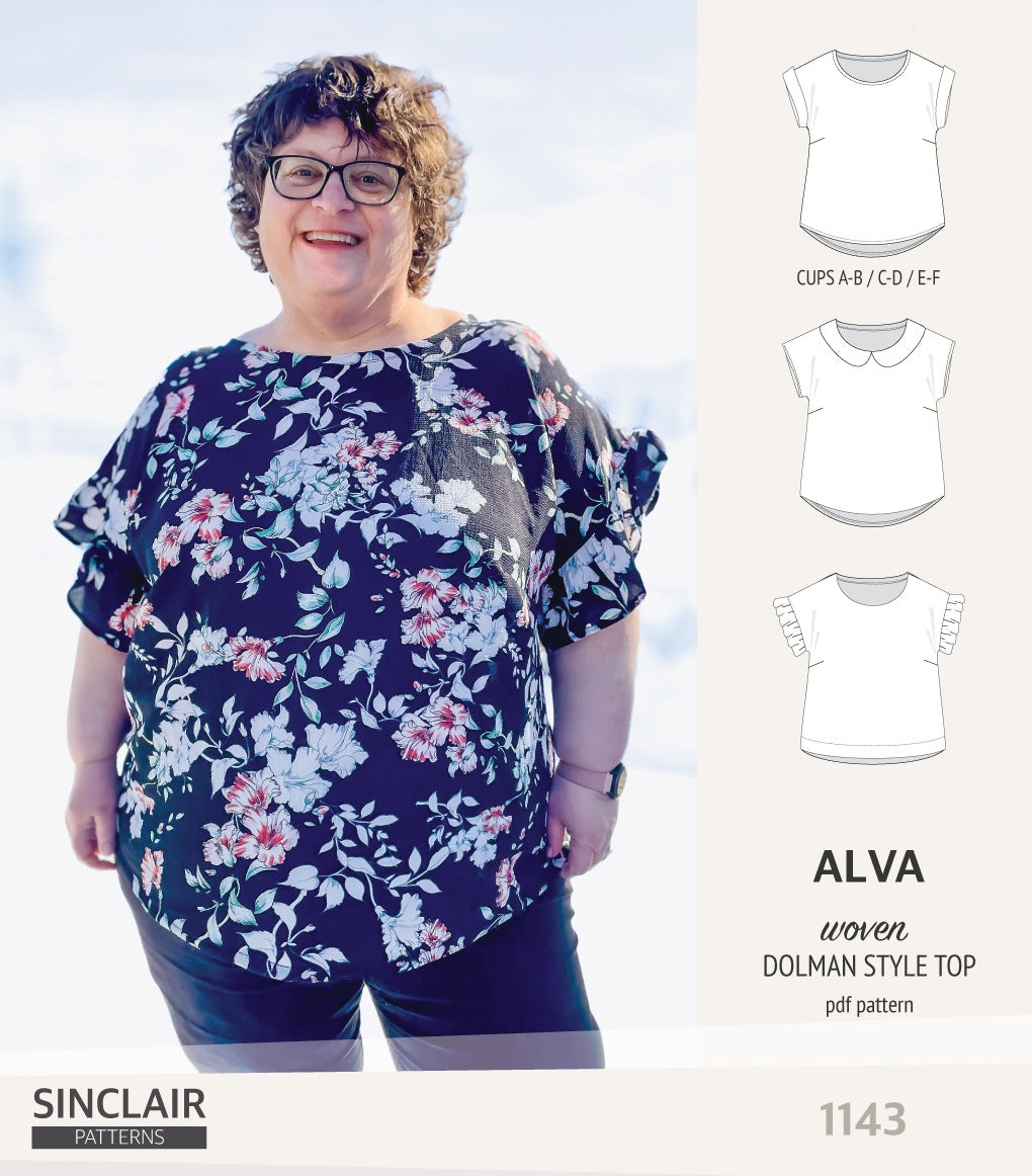 Alva woven dolman style top (PDF) – Sinclair Patterns