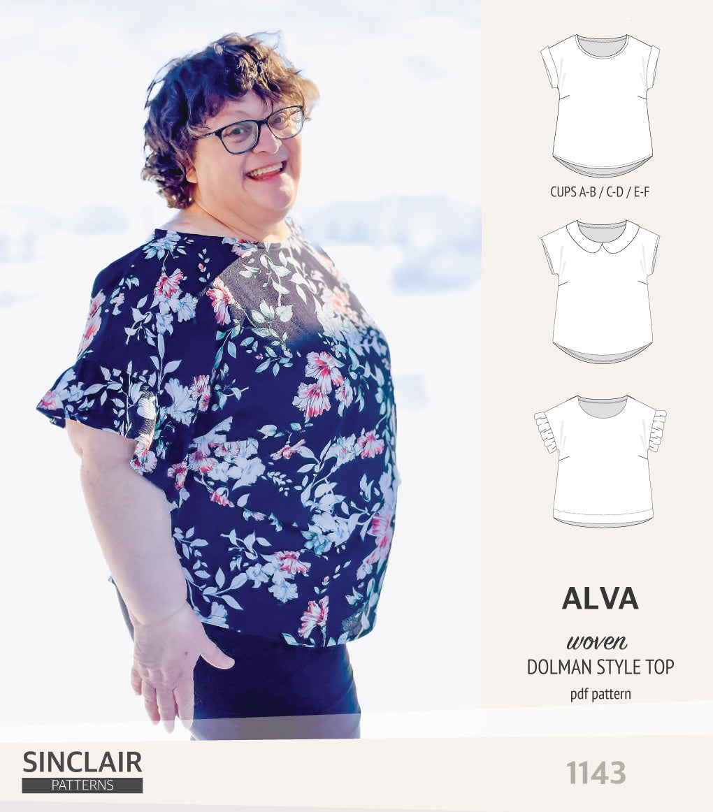 Alva woven dolman style top (PDF) – Sinclair Patterns
