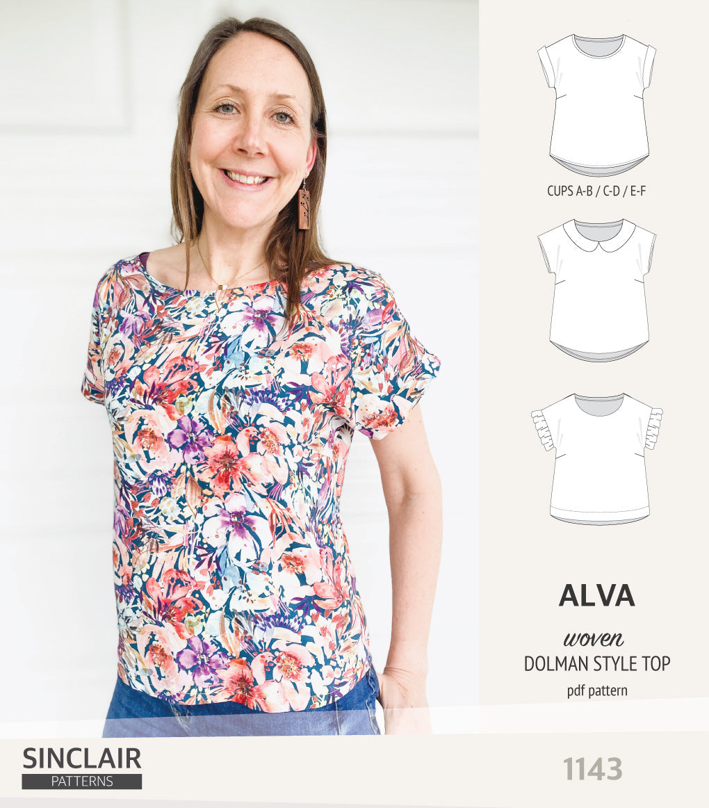 Alva woven dolman style top (PDF) – Sinclair Patterns