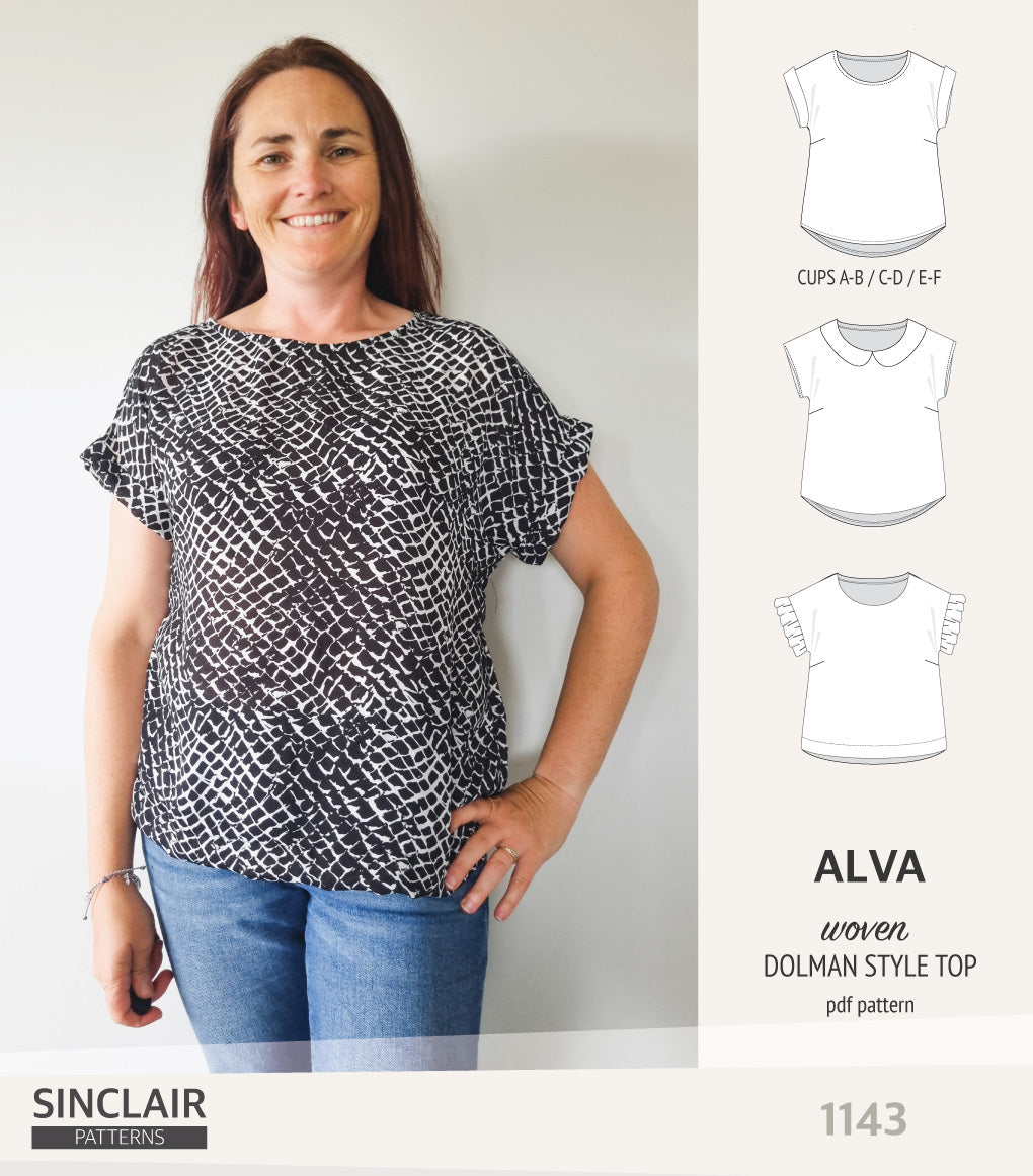 Alva woven dolman style top (PDF) – Sinclair Patterns