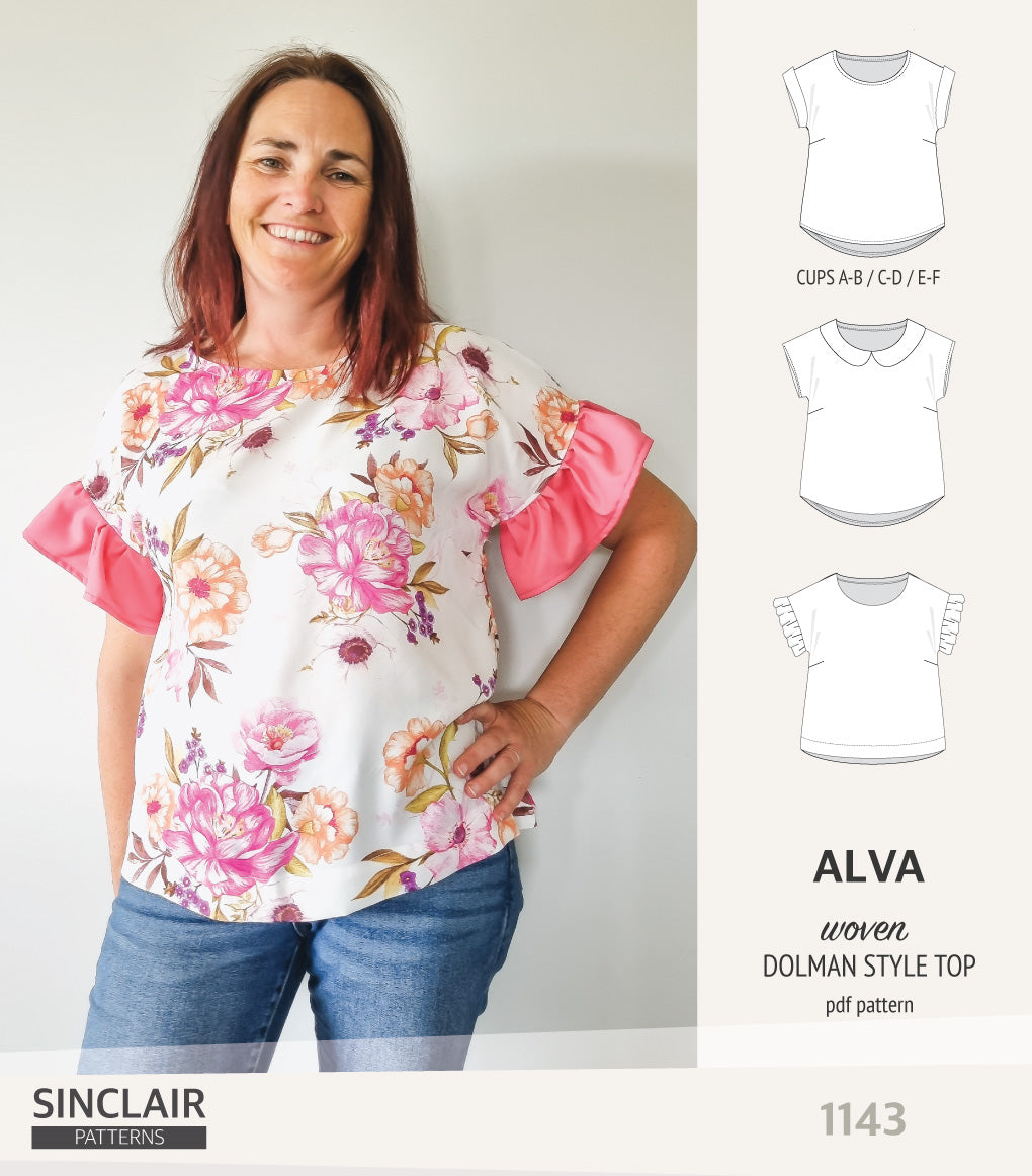 Alva woven dolman style top (PDF) – Sinclair Patterns