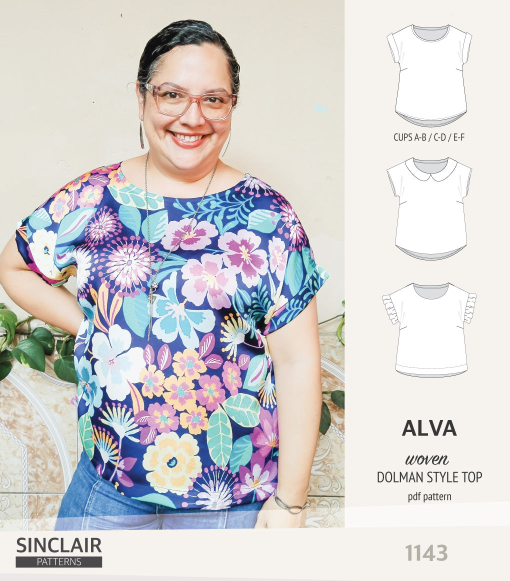 Alva woven dolman style top (PDF) – Sinclair Patterns