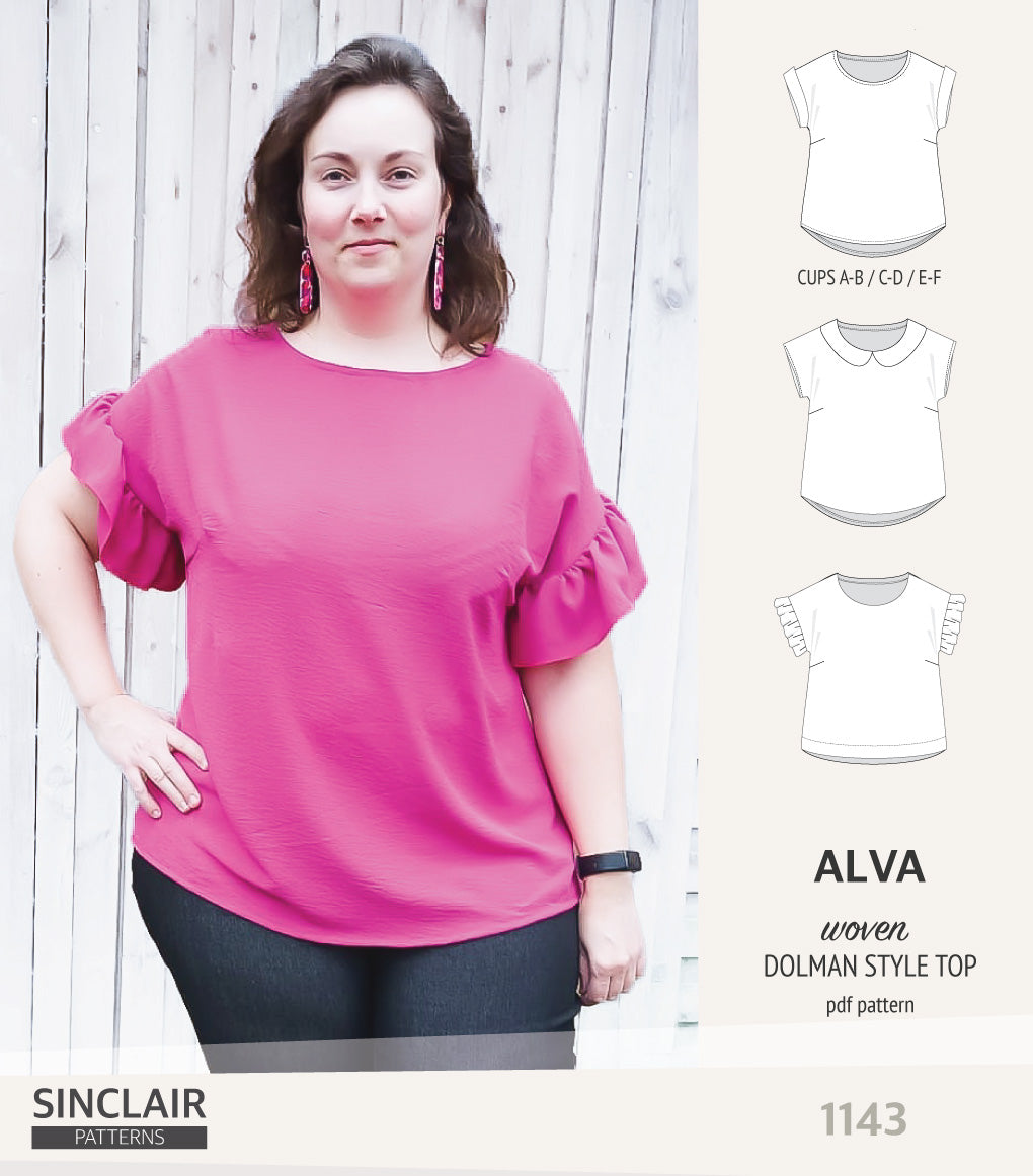 Alva woven dolman style top (PDF) – Sinclair Patterns