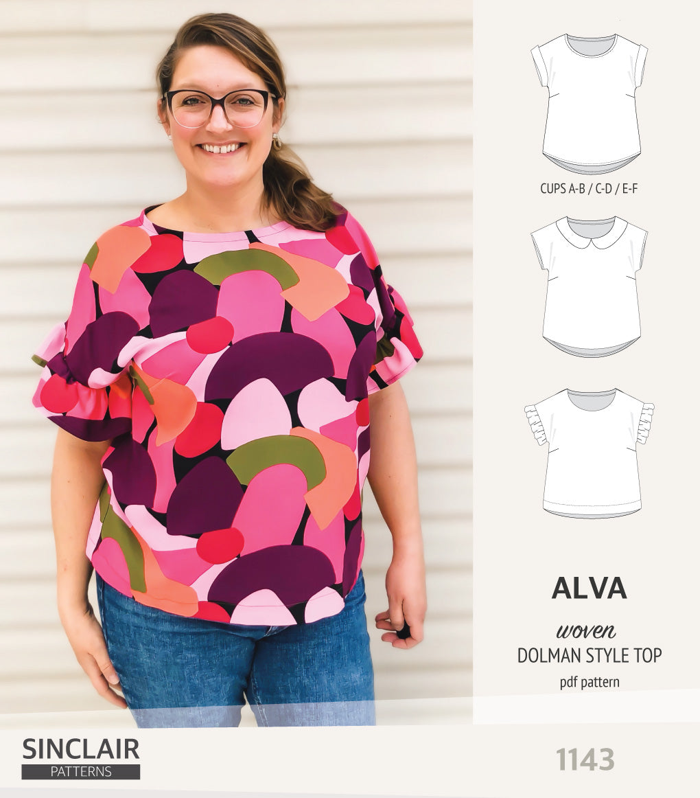Alva woven dolman style top (PDF) – Sinclair Patterns