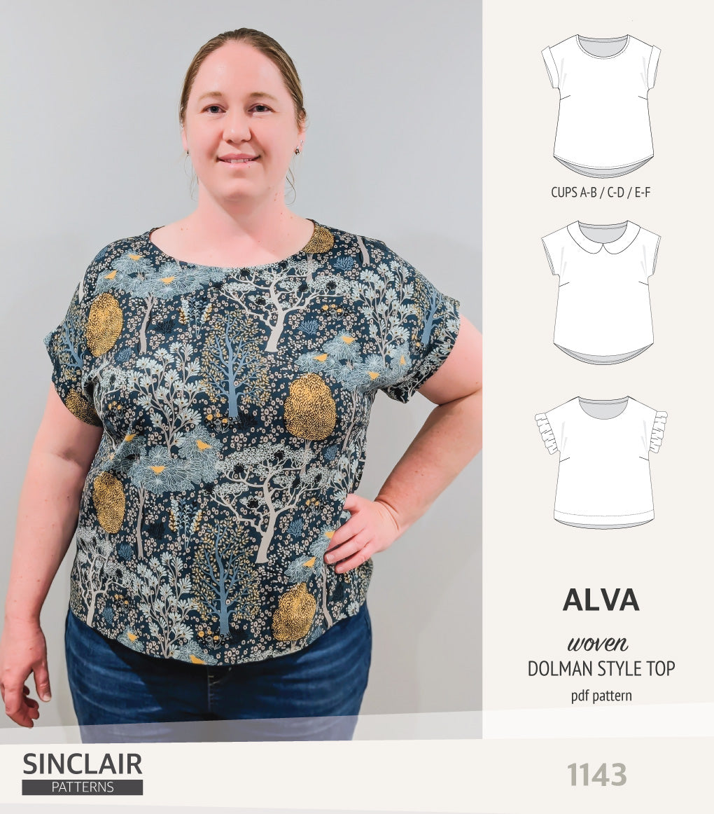 Alva woven dolman style top (PDF) – Sinclair Patterns