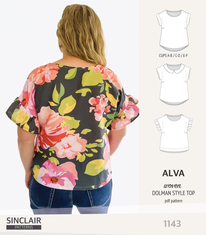Alva woven dolman style top (PDF) – Sinclair Patterns