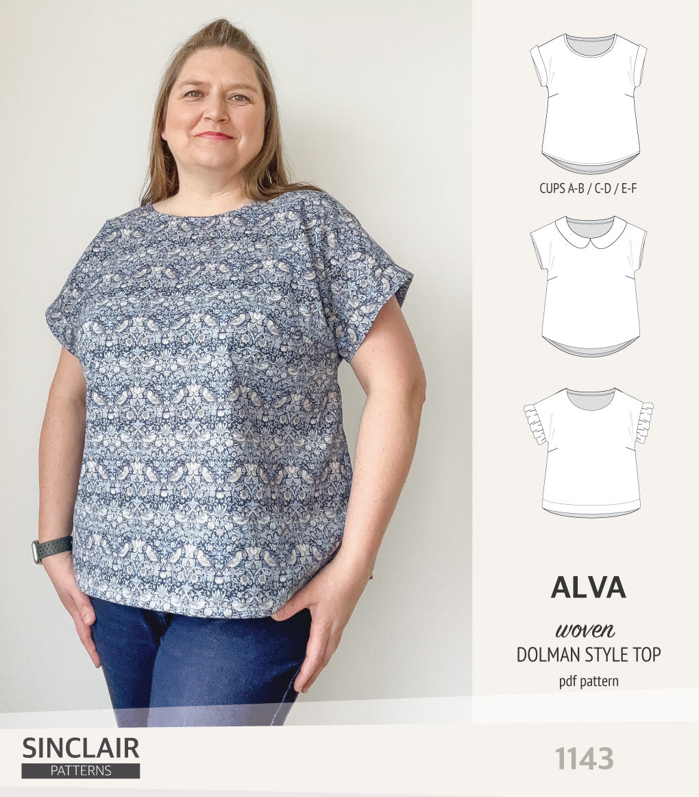 Alva woven dolman style top (PDF) – Sinclair Patterns