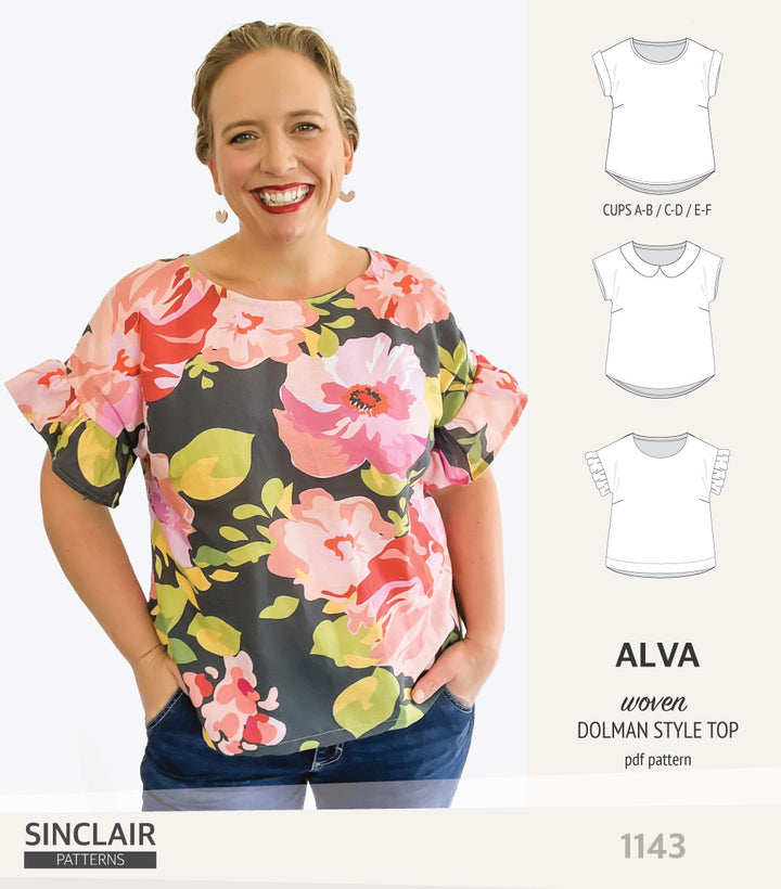 Alva woven dolman style top (PDF) – Sinclair Patterns