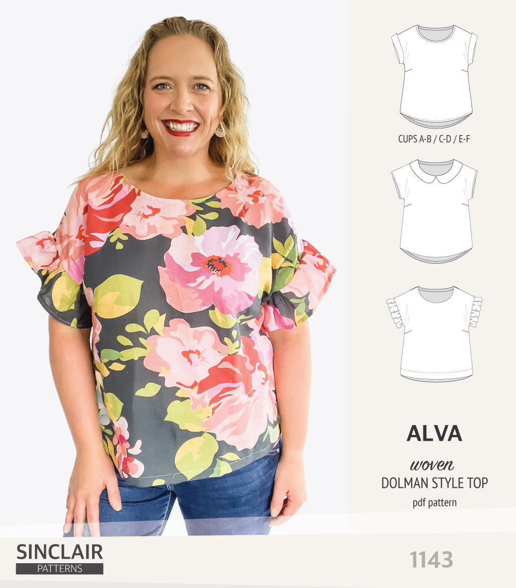 Alva woven dolman style top (PDF) – Sinclair Patterns