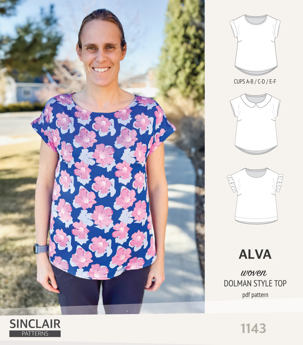 Alva woven dolman style top (PDF) – Sinclair Patterns