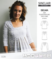Selma knit top with round and square neckline options (PDF sewing ...