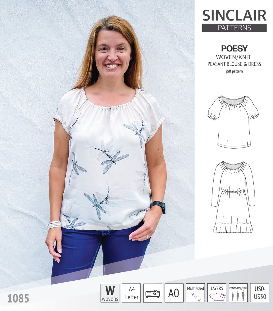Tops pdf sewing patterns for women – Page 3 – Sinclair Patterns