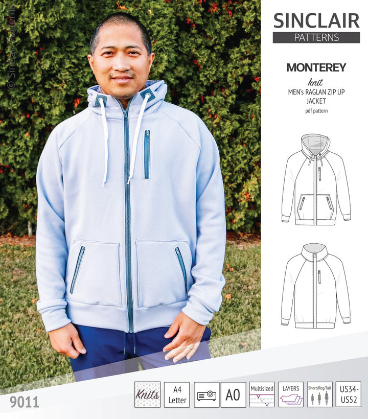 Men’s Sewing Patterns – Hoodies, Tops, T-shirts, Pullovers, Joggers ...