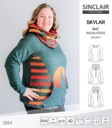 Skylar knit raglan hoodie (PDF) – Sinclair Patterns