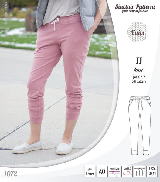 JJ knit classic joggers (PDF) - Sinclair Patterns