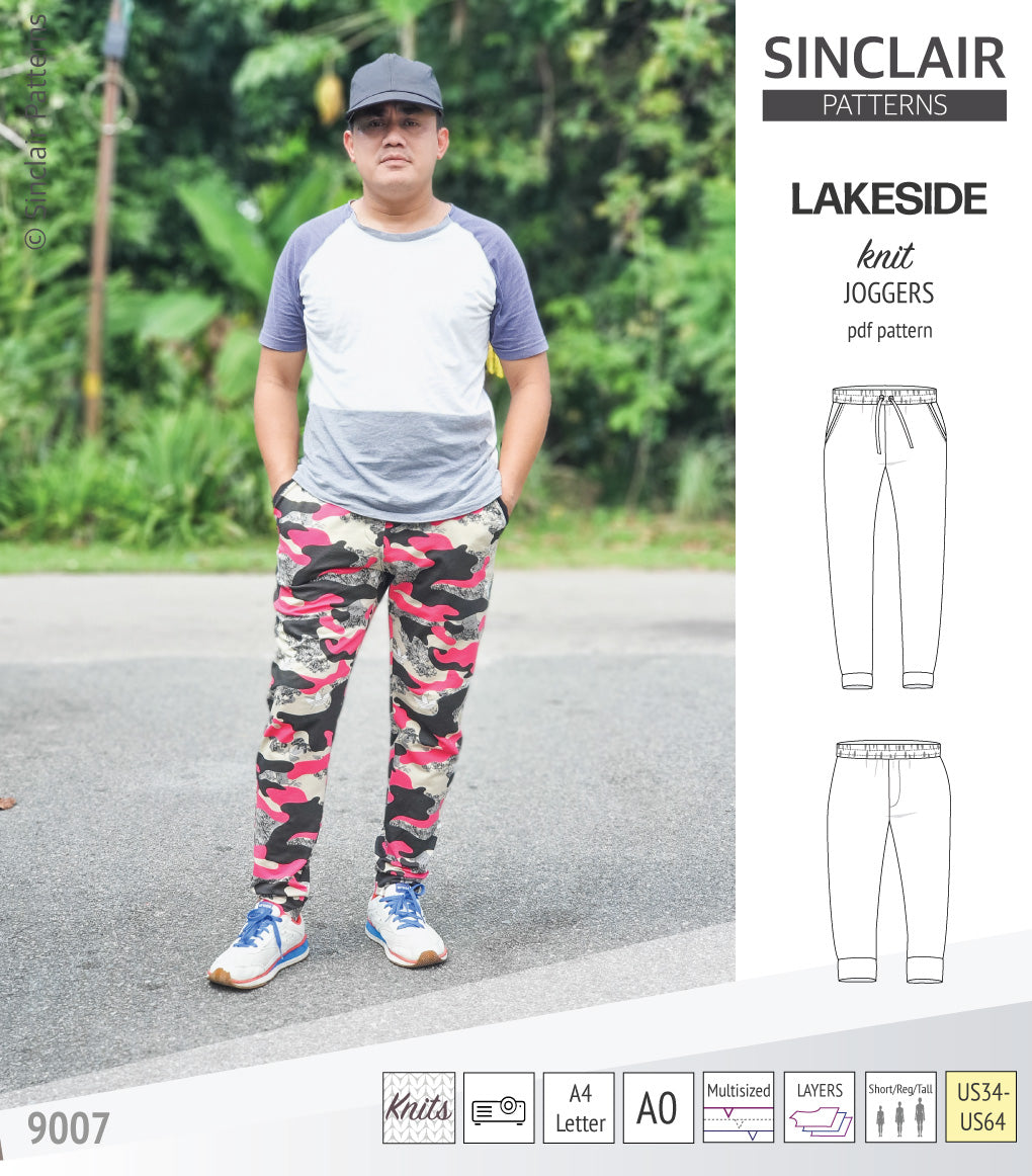 Lakeside knit joggers for men (PDF) – Sinclair Patterns