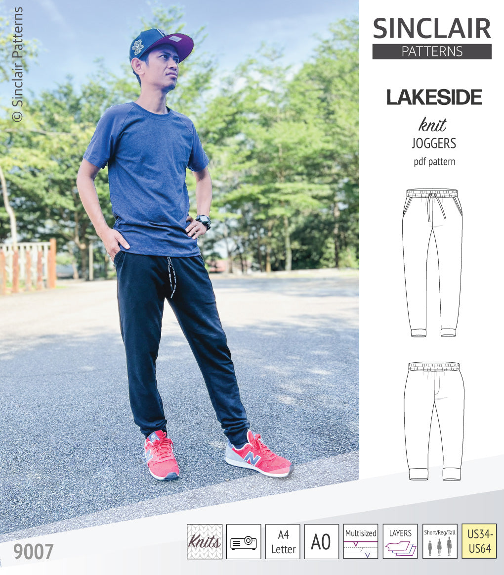 Lakeside knit joggers for men (PDF) – Sinclair Patterns